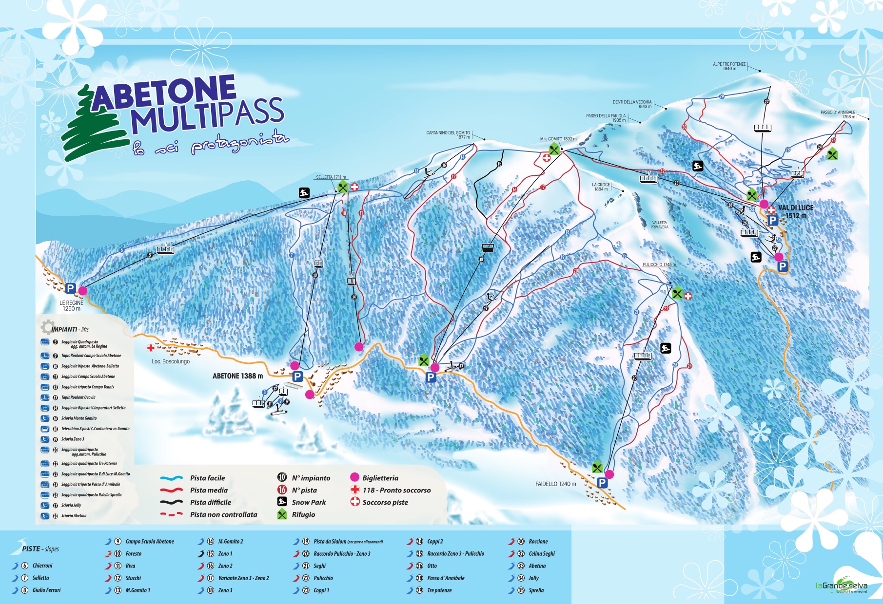 Abetone Mappa Piste